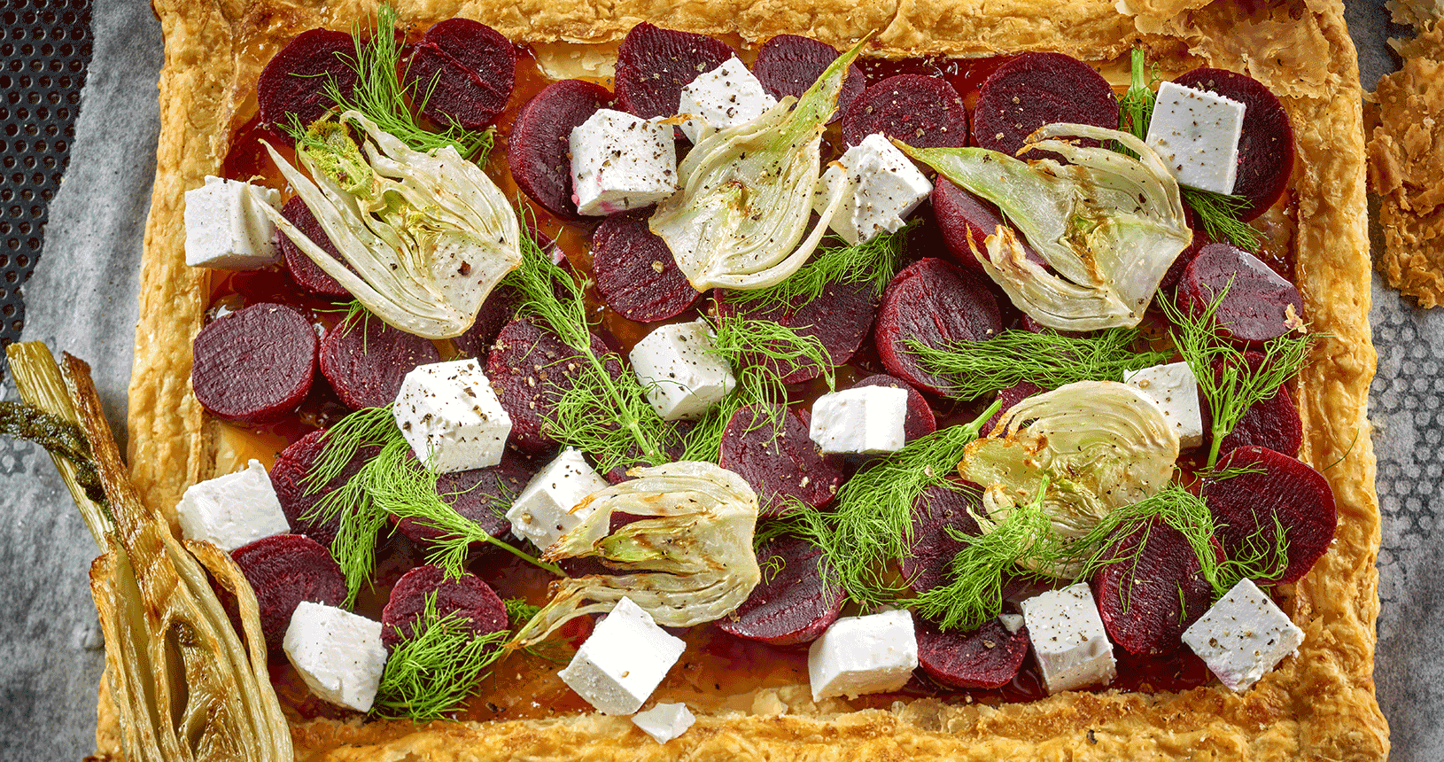 Beetroot, Fennel and Feta Puff Pastry Tart - Rich Products Corporation ...